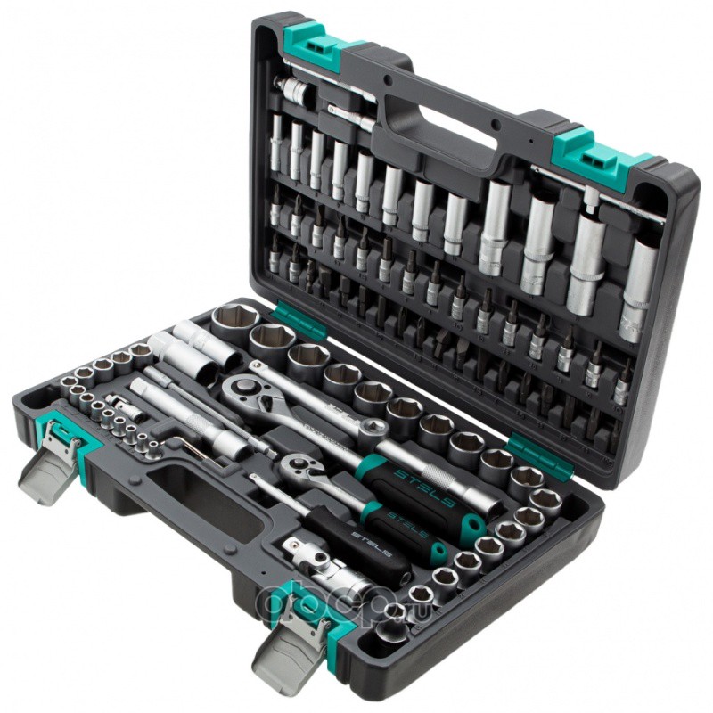 Набор инструментов 1/2", 1/4", CrV пластиковый кейс 94 пр. Stels 14106 в Москве – купить по ...